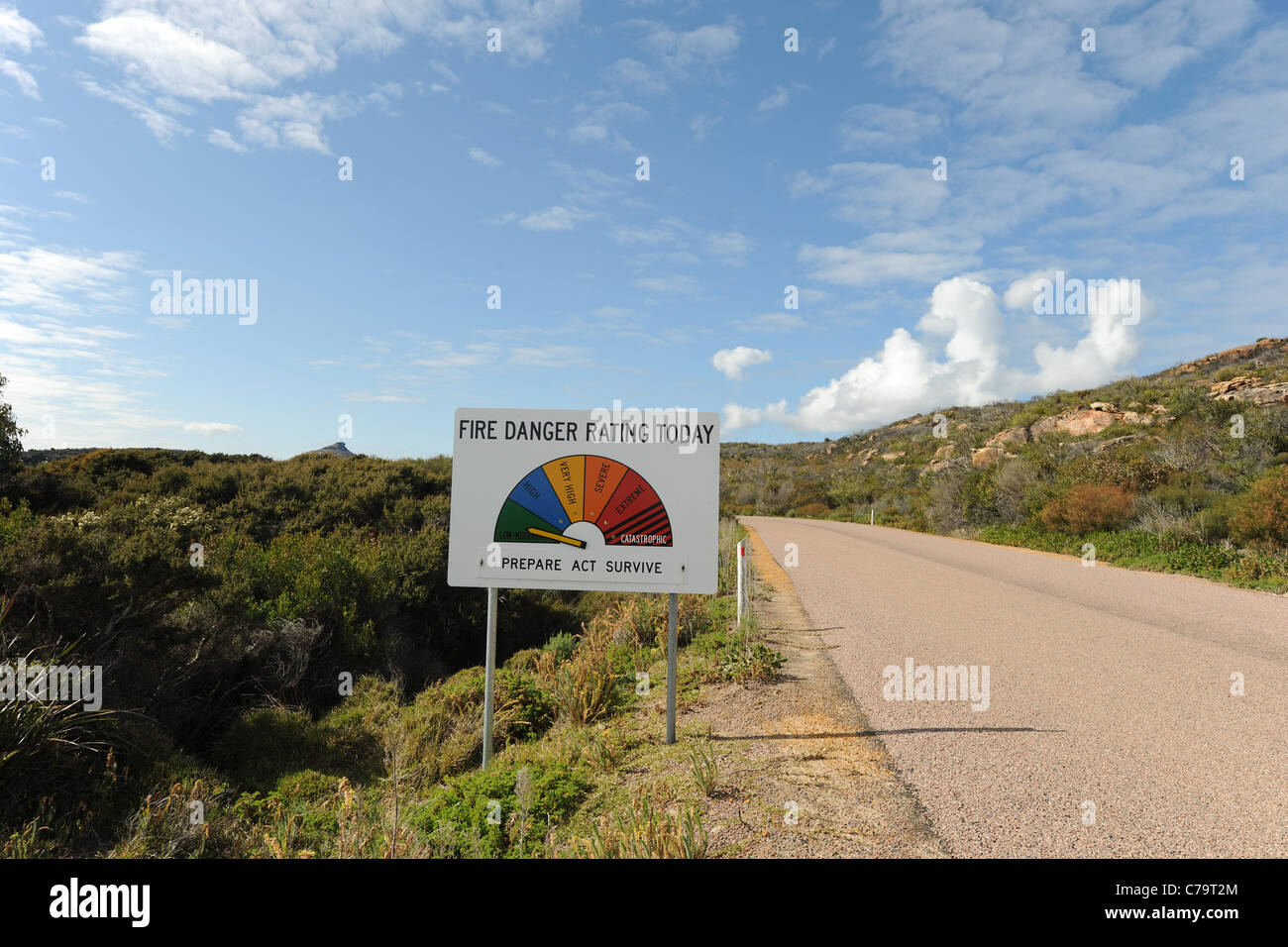 Australia fire danger sign hi-res stock photography and images - Alamy