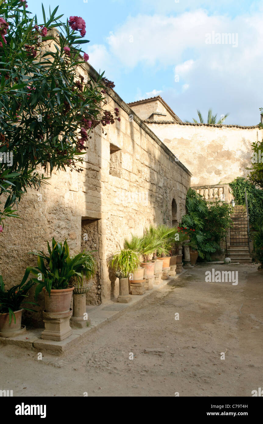 Arab Baths in the historic town centre of Palma de Majorca, Majorca ...