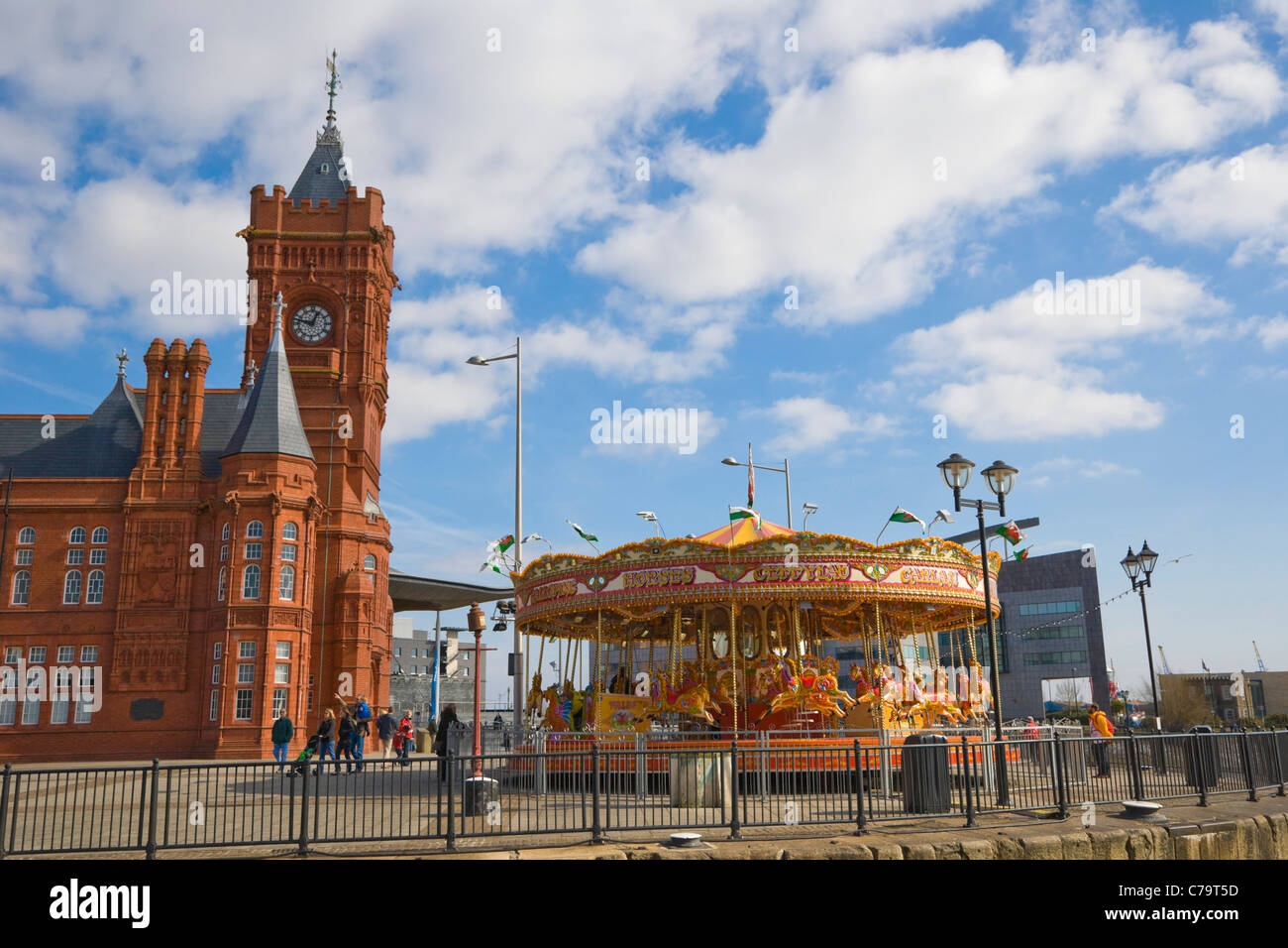 Carousel Cardiff Bay Wales Uk High Resolution Stock Photography and ...