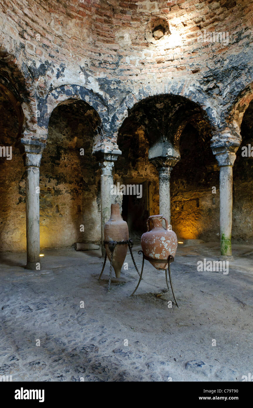 Arab Baths in the historic town centre of Palma de Majorca, Majorca ...