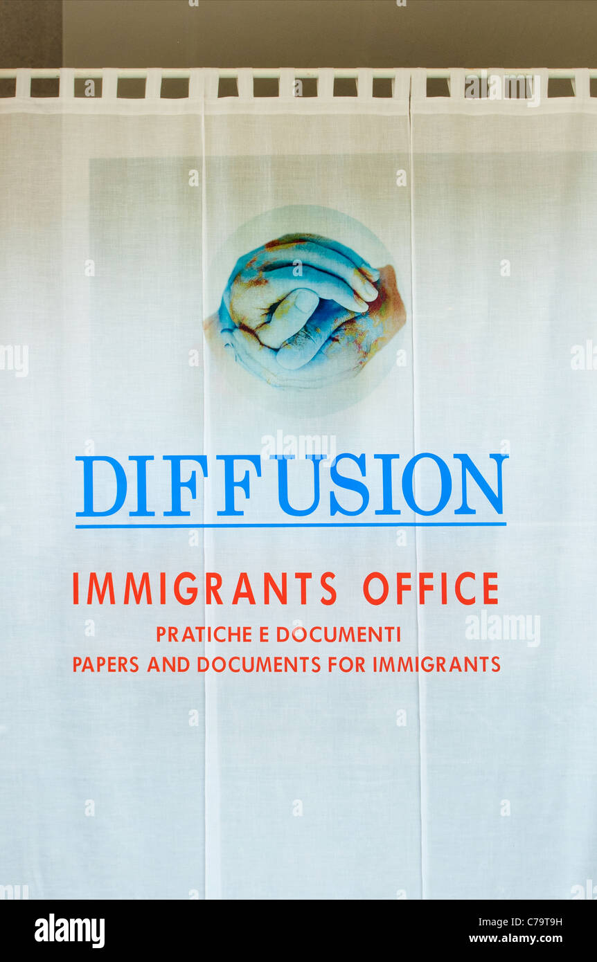 immigrants support's office Stock Photo - Alamy