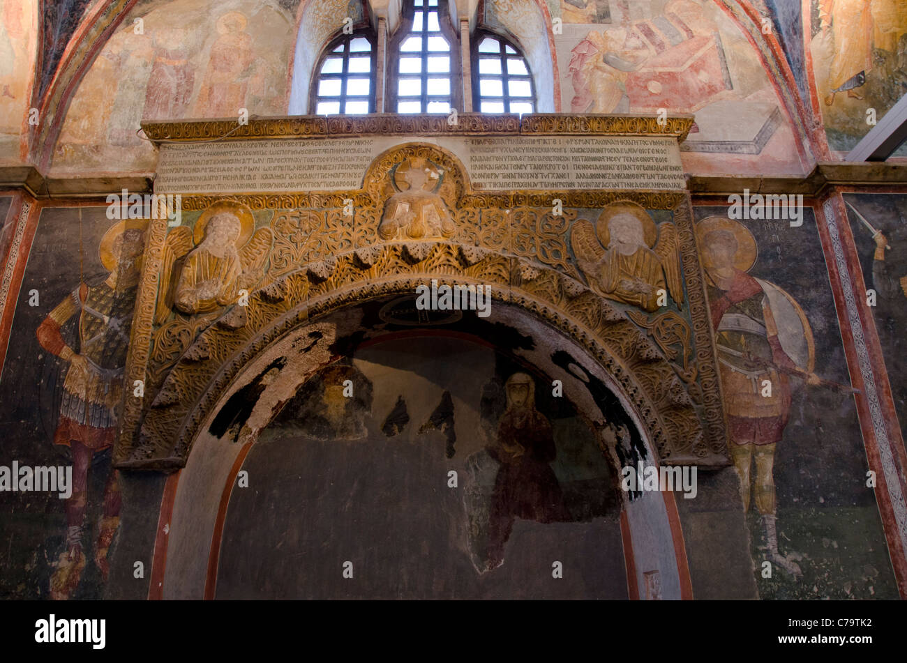 Turkey, Istanbul. Historic 3rd century Byzantine Chora Monastery (aka ...
