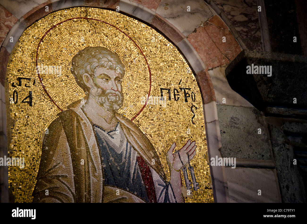 Turkey, Istanbul. Historic 3rd century Byzantine Chora Monastery (aka ...