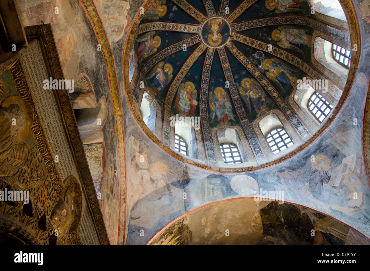 Turkey, Istanbul. Historic 3rd century Byzantine Chora Monastery (aka ...