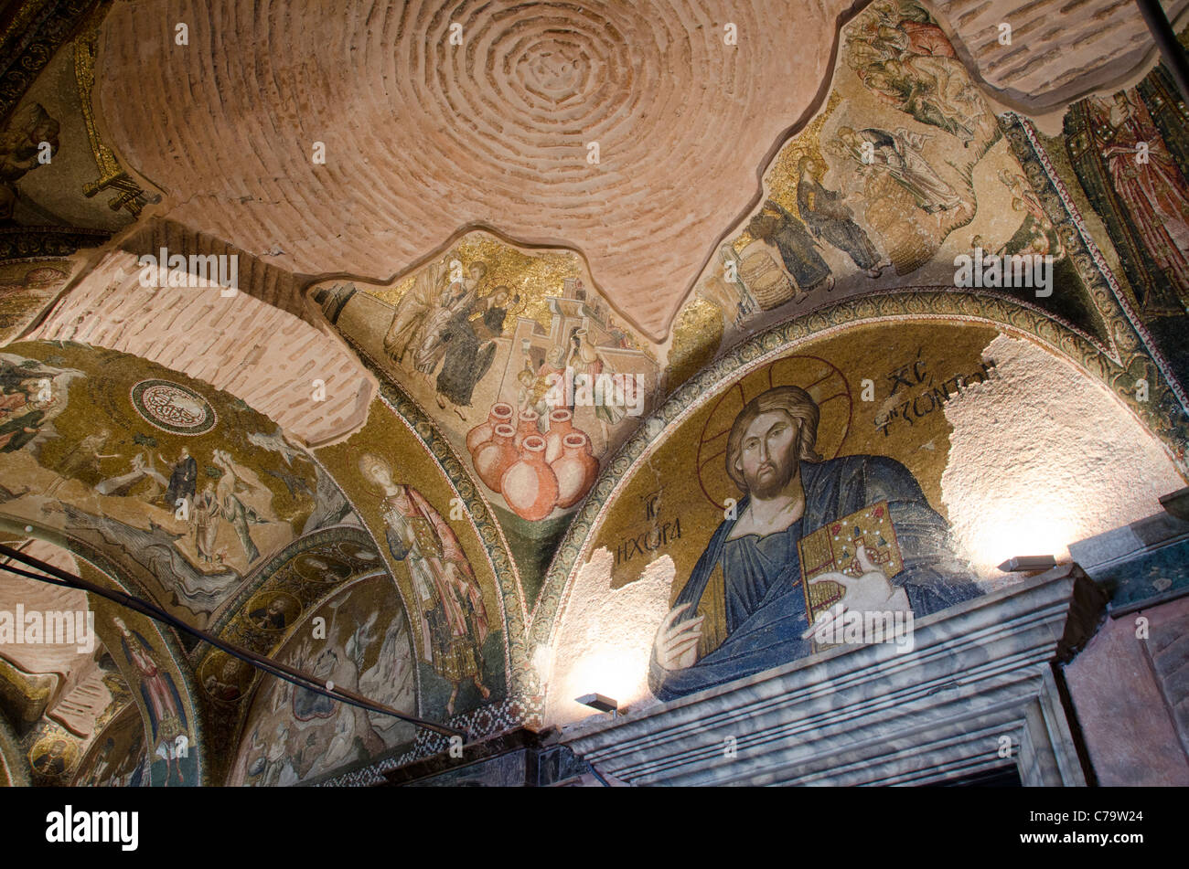 Turkey, Istanbul. Historic 3rd century Byzantine Chora Monastery (aka ...