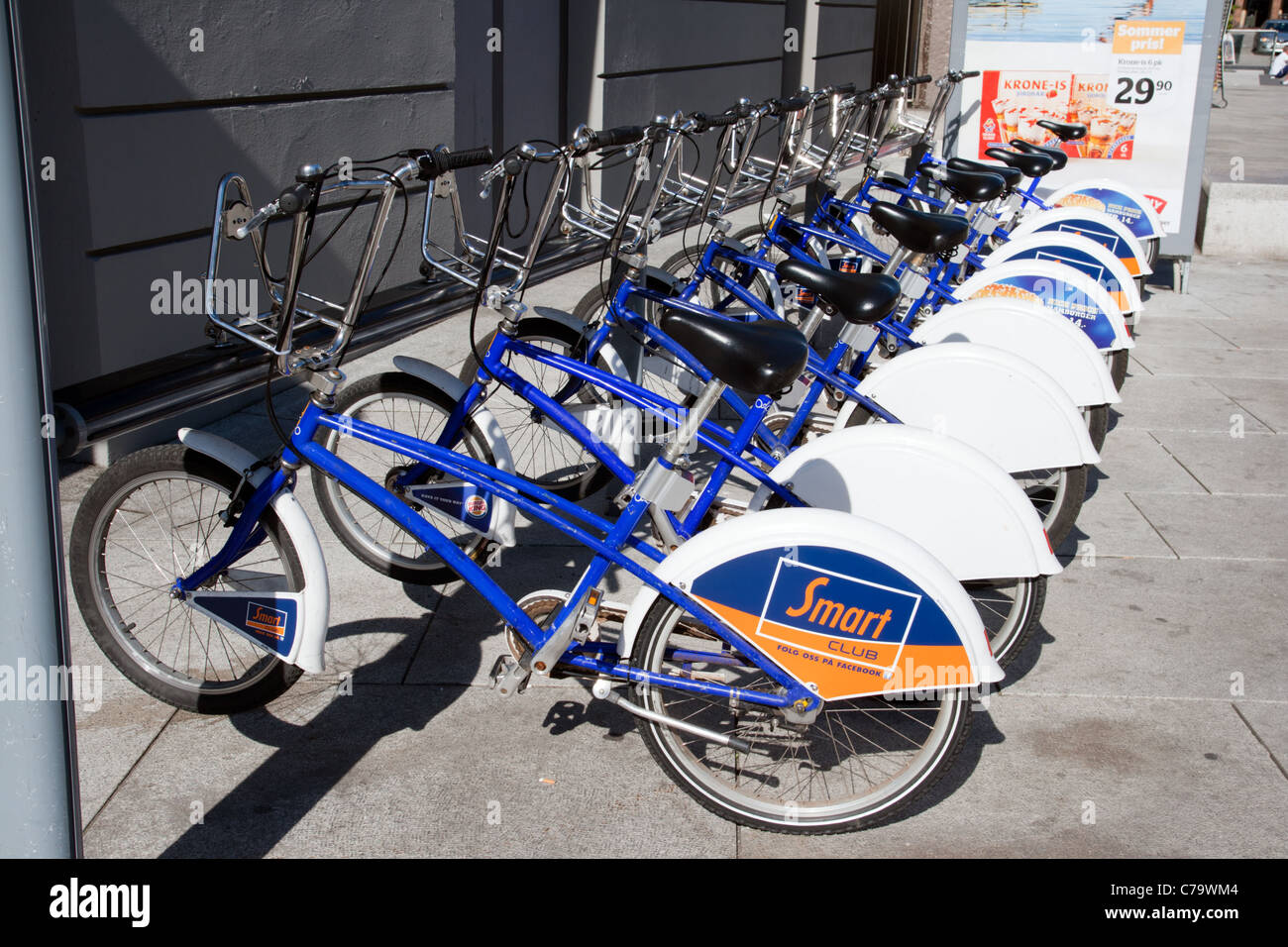 Rental bicycles in Oslo, Norway Stock Photo - Alamy