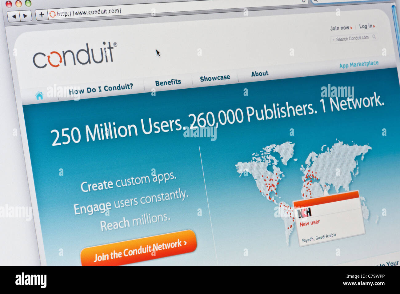 Close up of the Conduit logo as seen on its website. (Editorial use ...