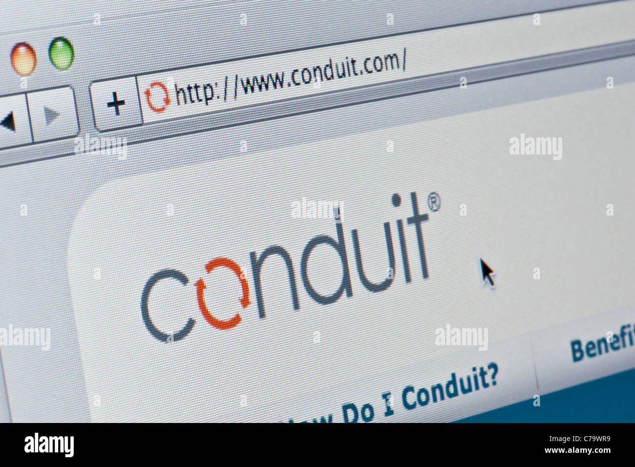 Close up of the Conduit logo as seen on its website. (Editorial use ...