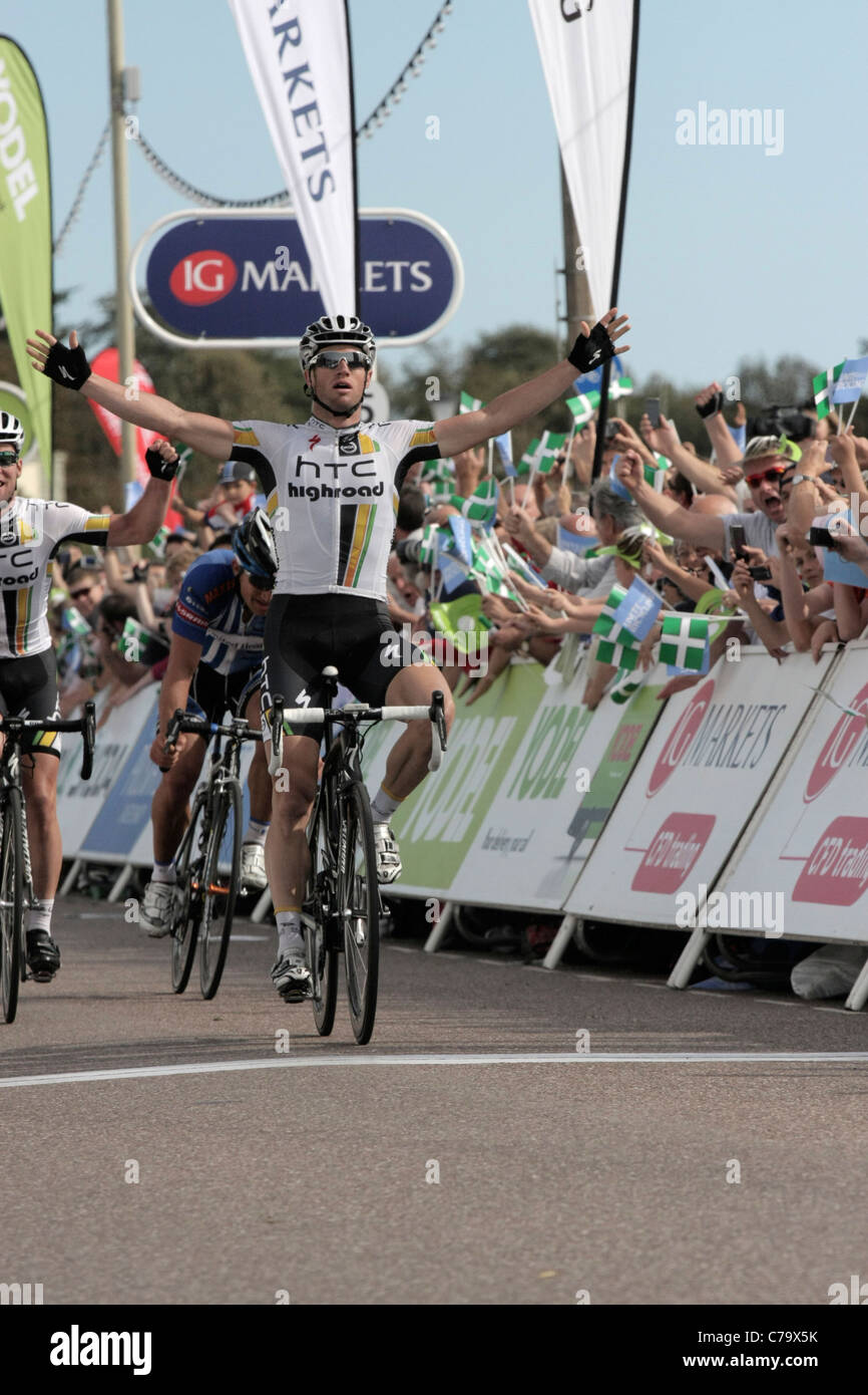 Mark Renshaw wins sprint finish Exeter to Exmouth Stage Tour of Britain ...