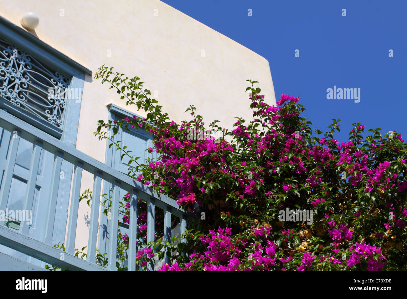 Traditional Cycladic architecture of Mykonos. (Greece, Cyclades Stock ...