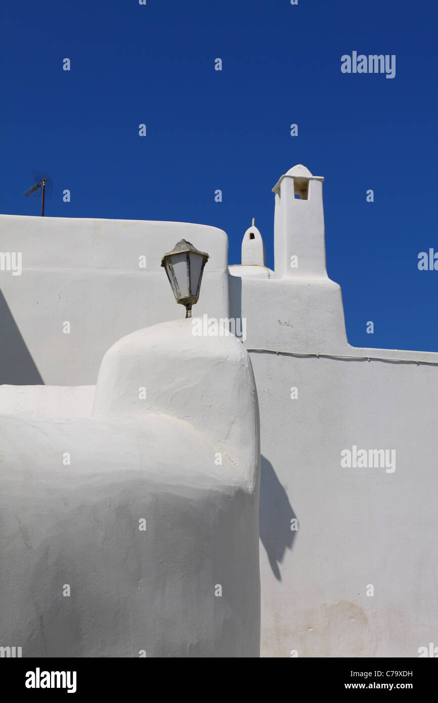 Traditional Cycladic architecture of Mykonos. (Greece, Cyclades Stock ...