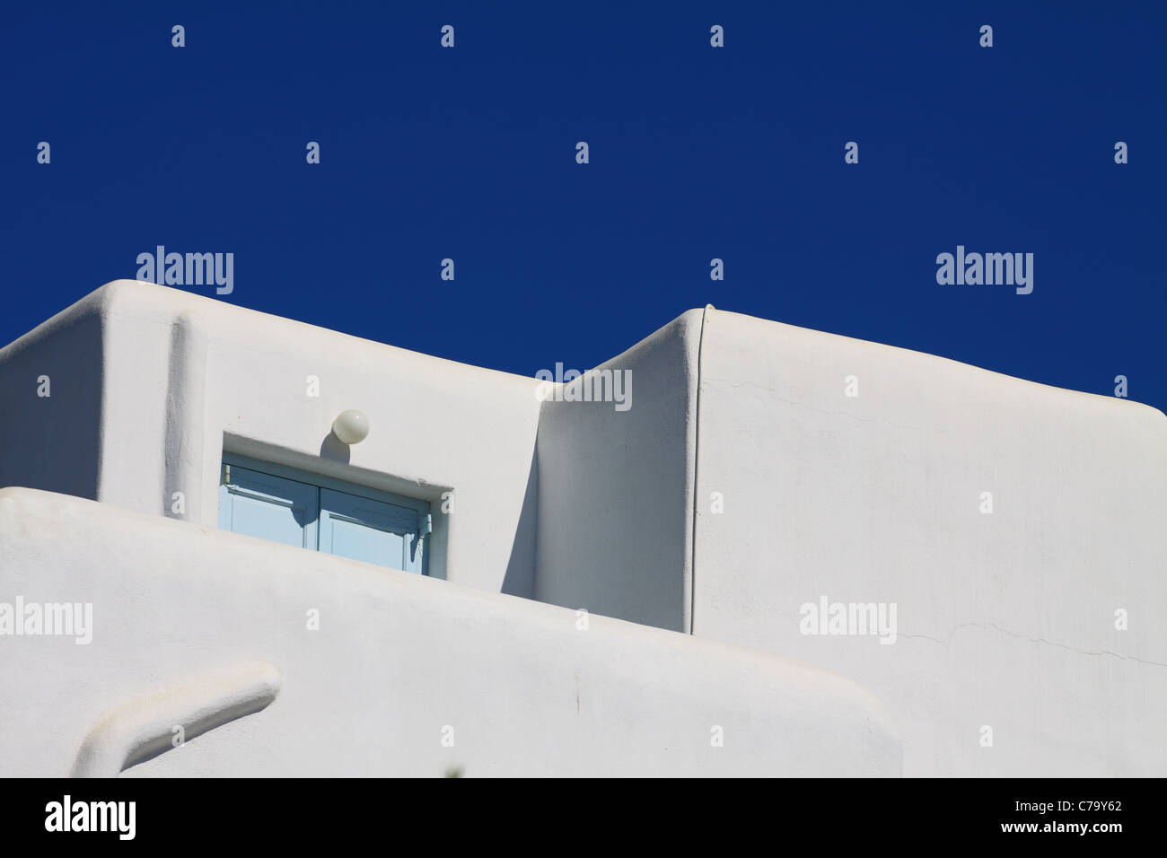 Traditional Cycladic architecture of Mykonos. (Greece, Cyclades Stock ...