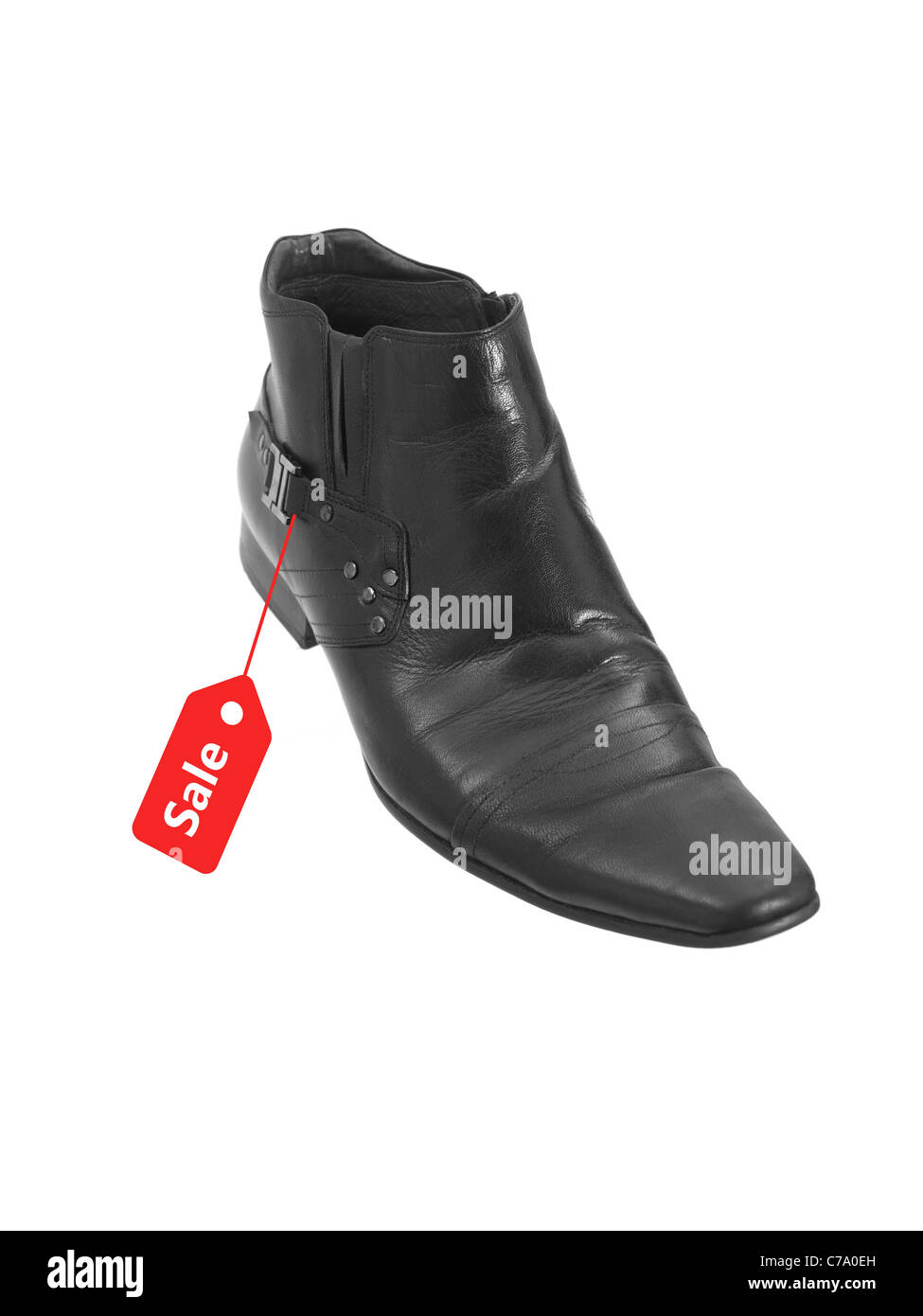 Modern boots isolated against a white background Modern boots isolated ...