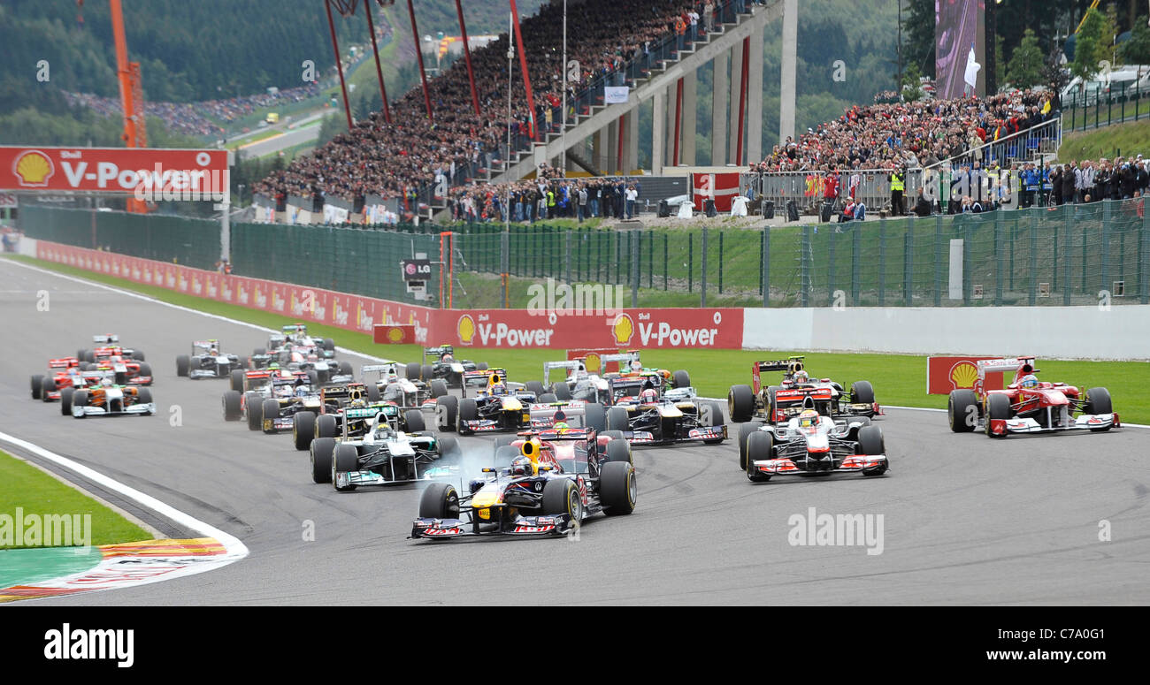 Formula 1 belgian grand prix start hi-res stock photography and images ...