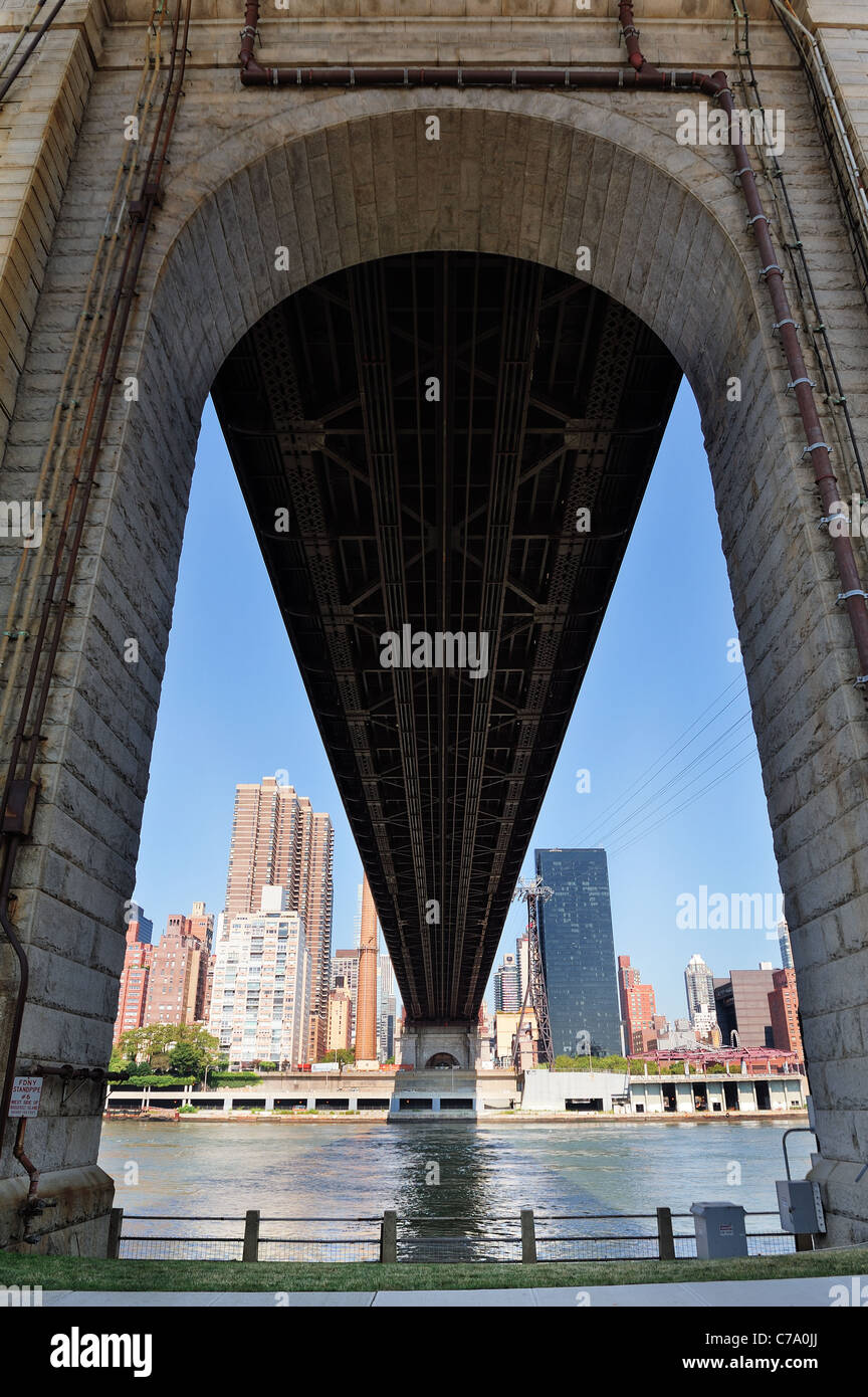 Queensborough Bridge Queensboro (59th Street) Bridge At Twilight;