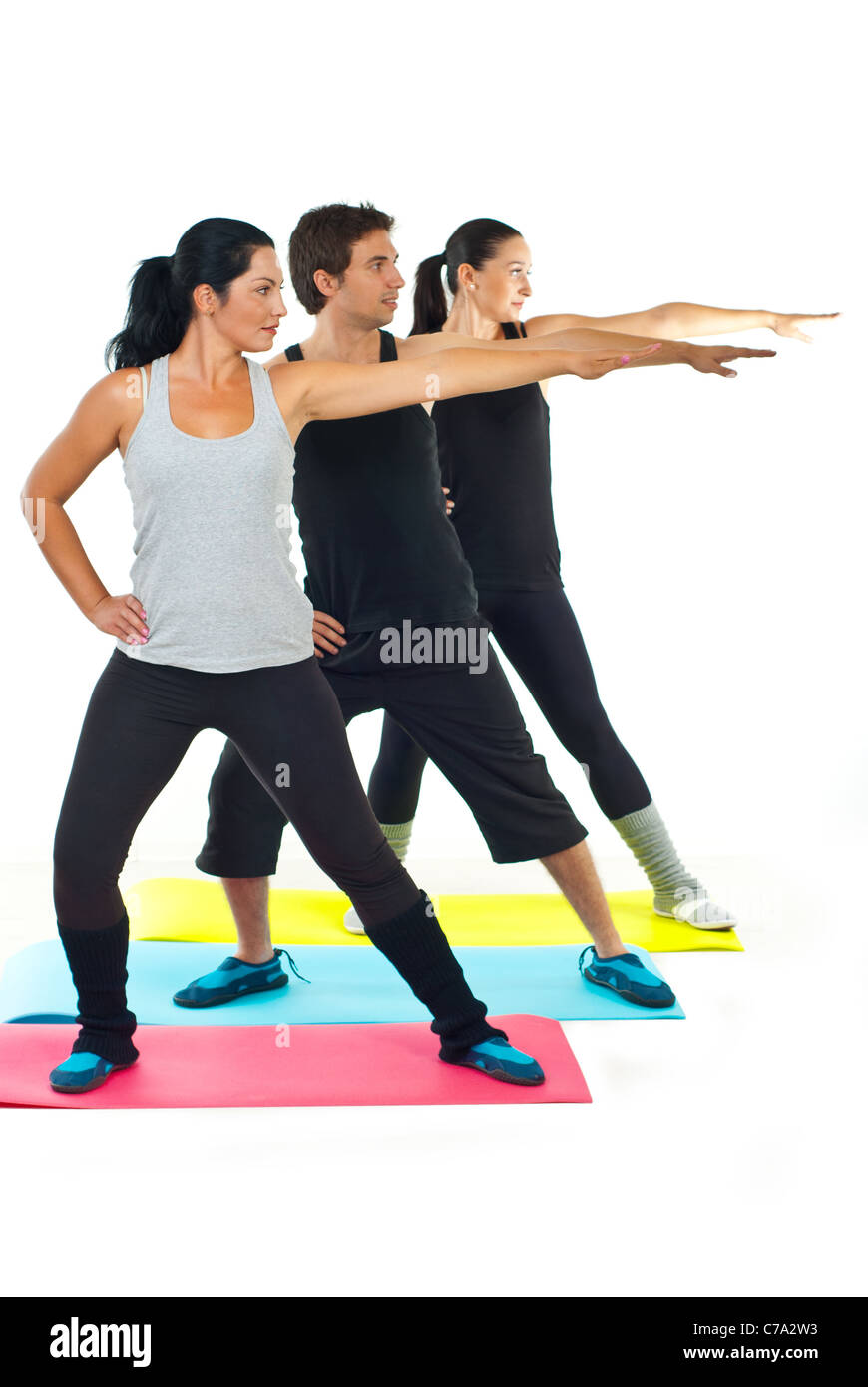 Group people practicing sport Cut Out Stock Images & Pictures - Alamy