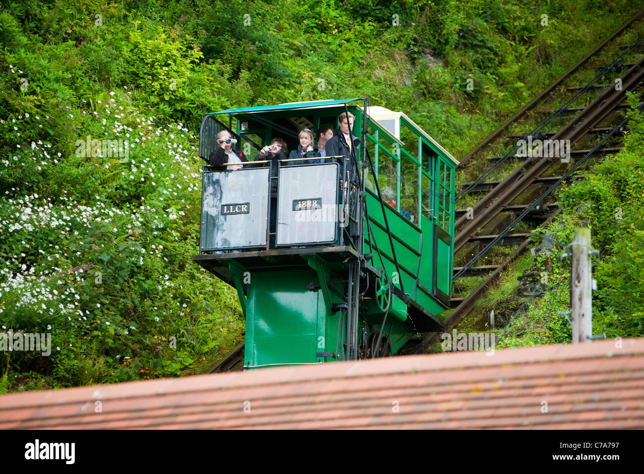 Lynton lynmouth cliff railway water powered hi-res stock photography ...