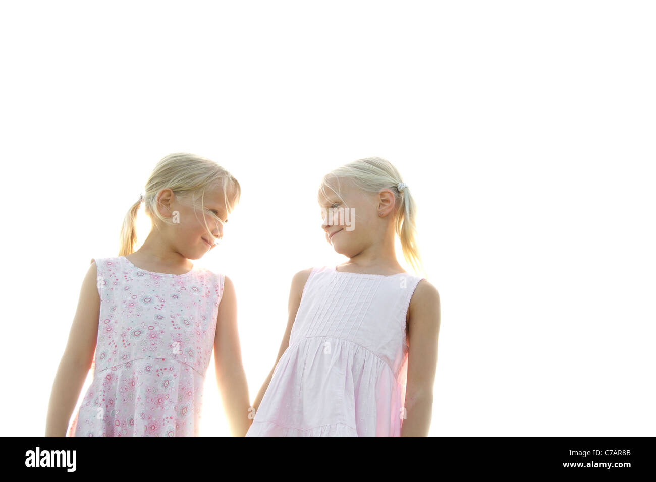 Two five year girl friends hi-res stock photography and images - Alamy