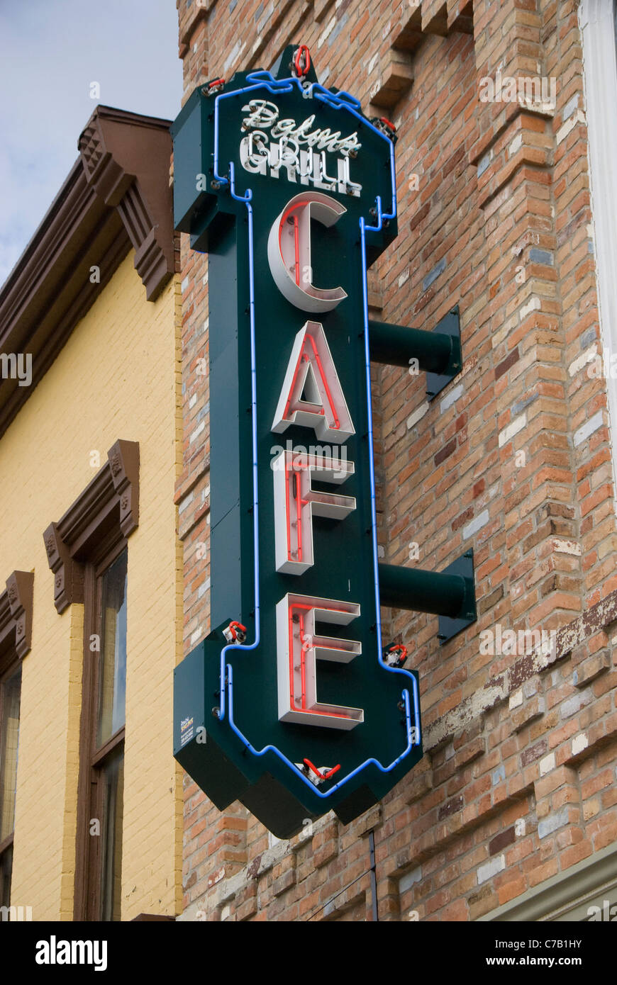 Antique cafe sign hi-res stock photography and images - Alamy