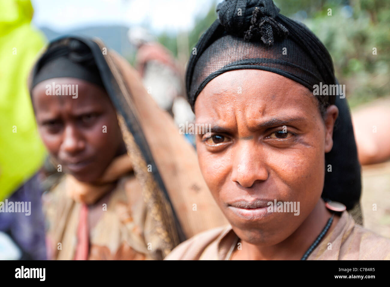 Local ladies at Sulula market near Dessie in Northern Ethiopia, Africa ...