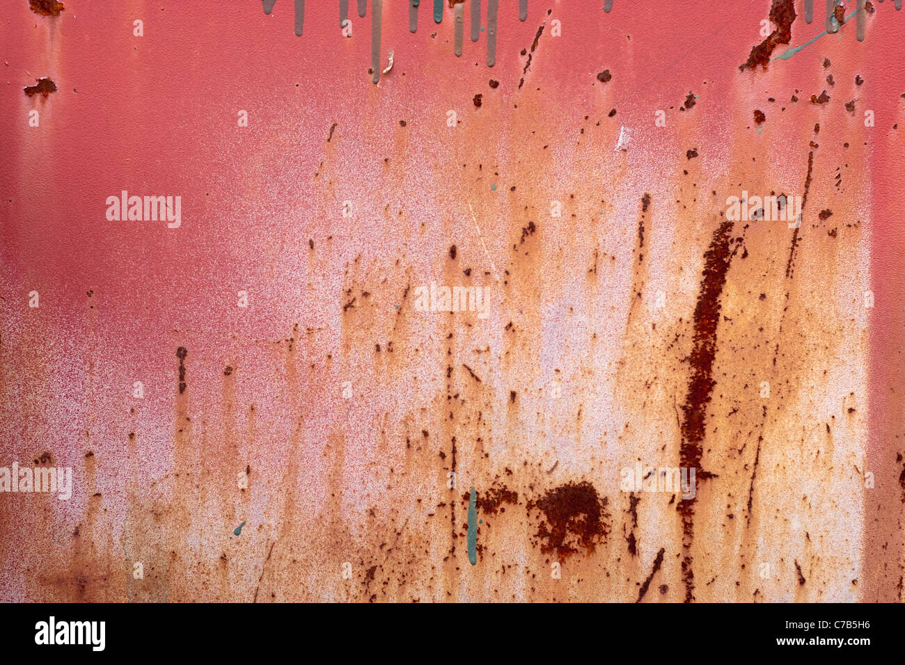 A rotted and rusted metal panel covered in rust Stock Photo - Alamy