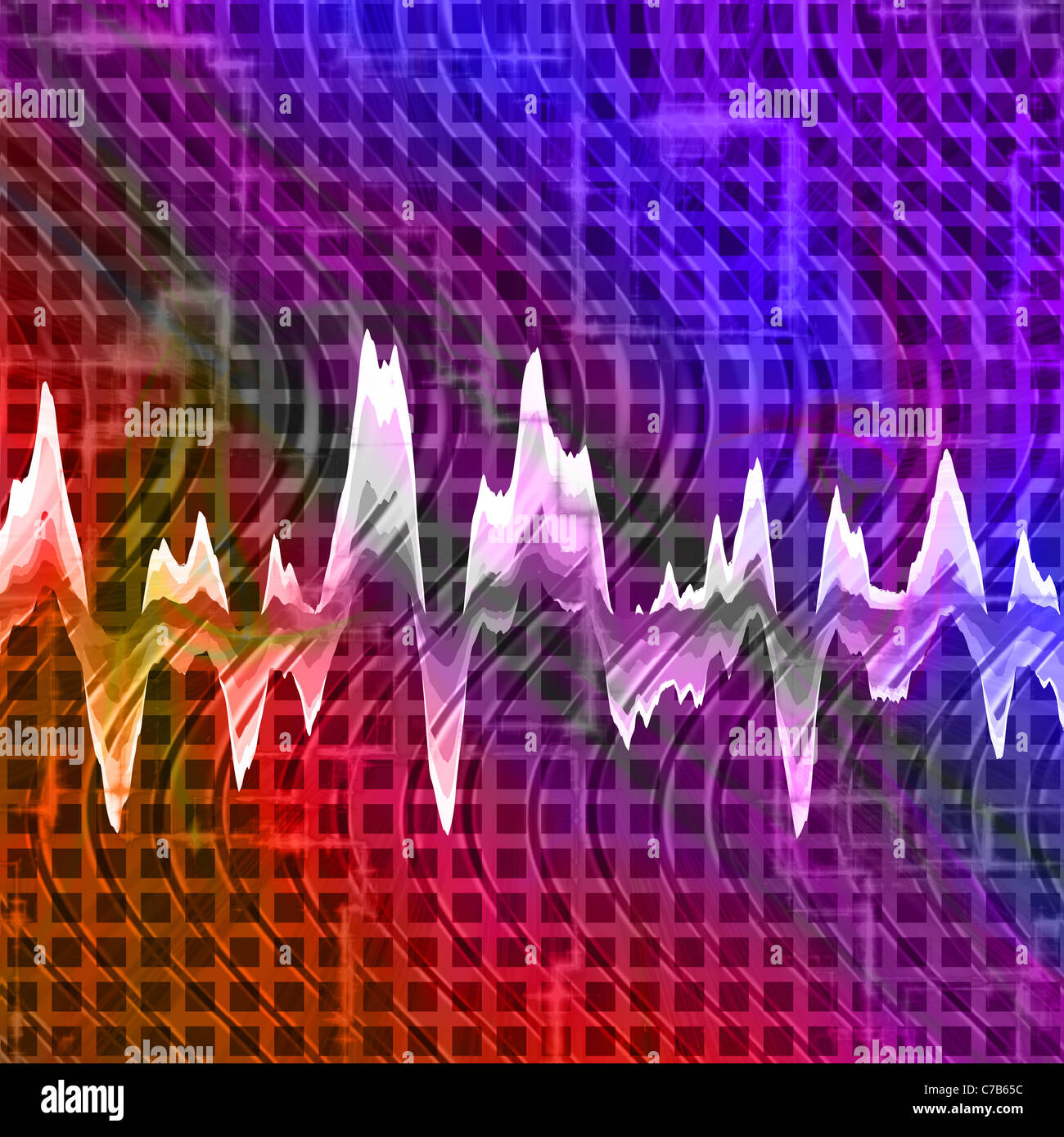 An abstract audio waveform background that easily adds style to any ...