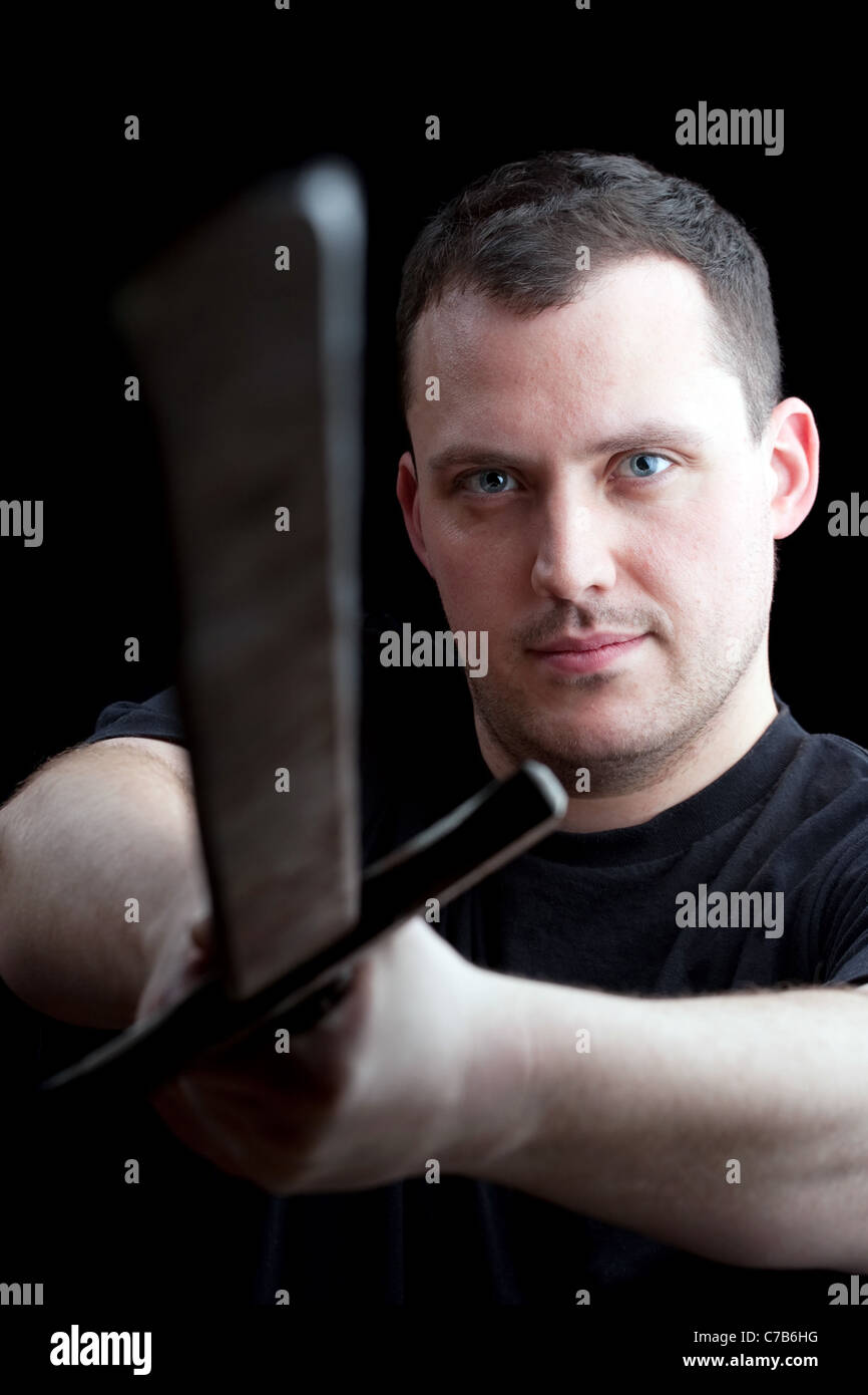 Knight wielding broadsword hi-res stock photography and images - Alamy