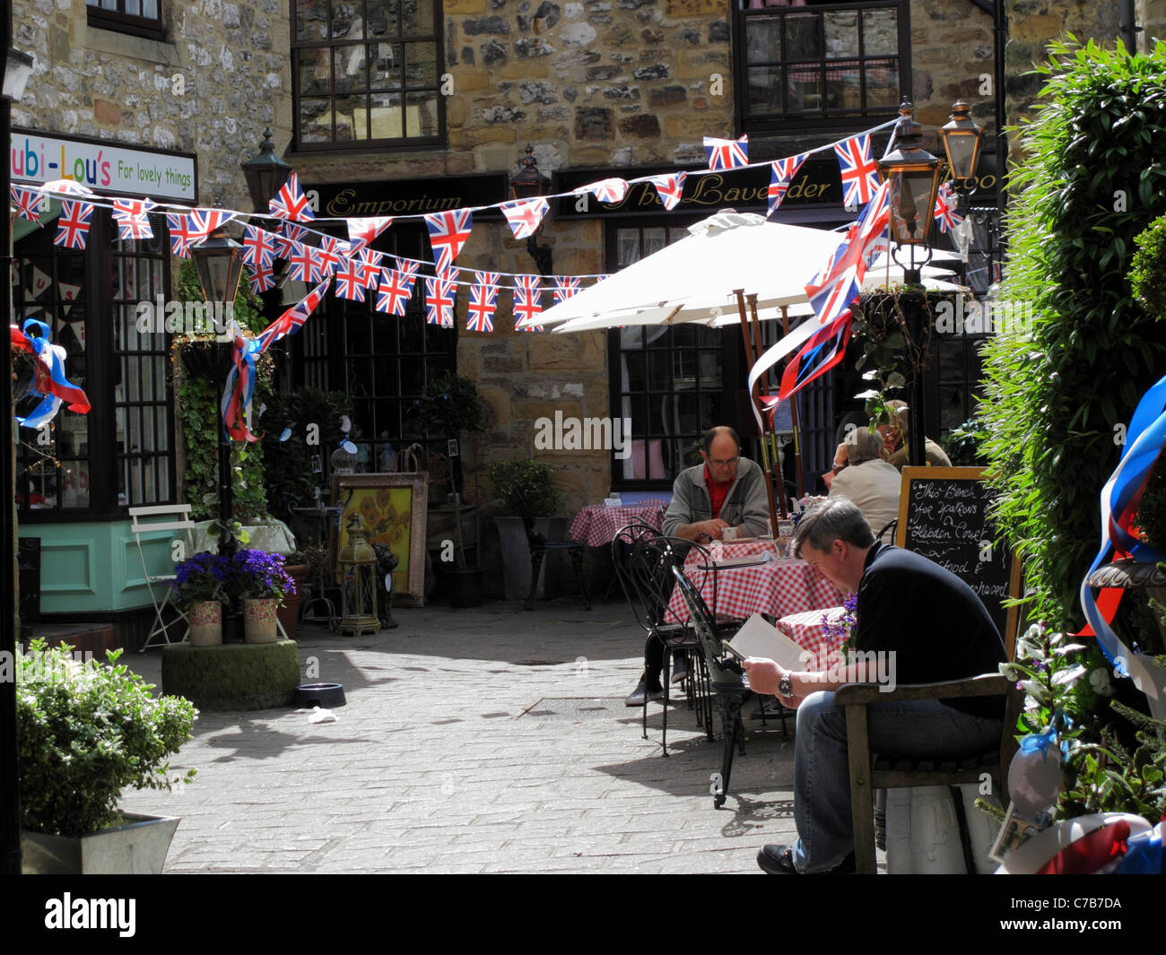 Derbyshire Town of Bakewell in the Peak District National Park England ...
