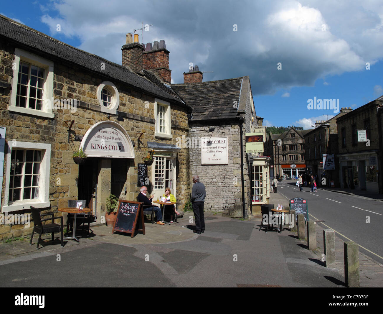 Derbyshire Town of Bakewell in the Peak District National Park England ...
