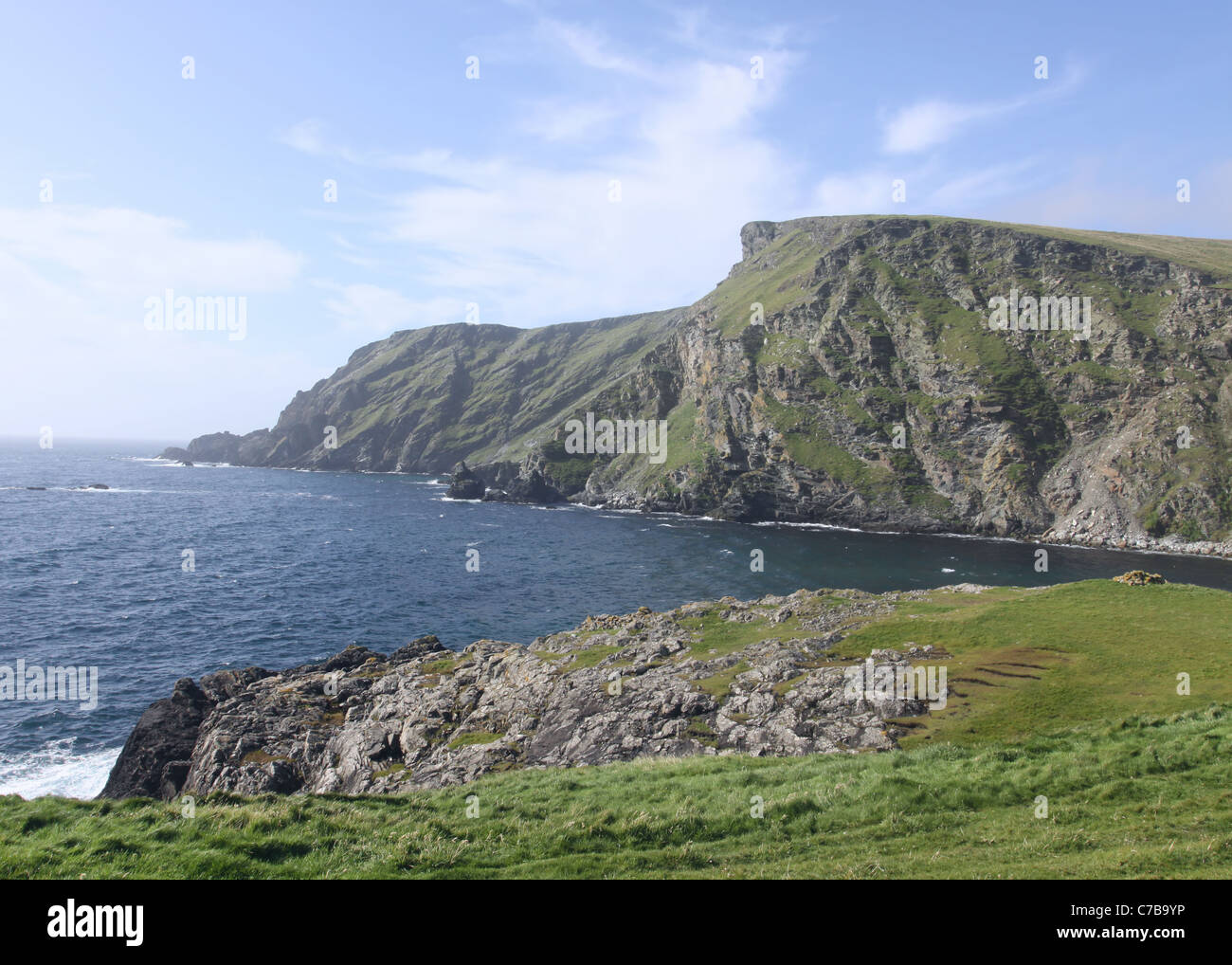 Cliffs of Fitful Head Shetland Islands Scotland September 2011 Stock ...