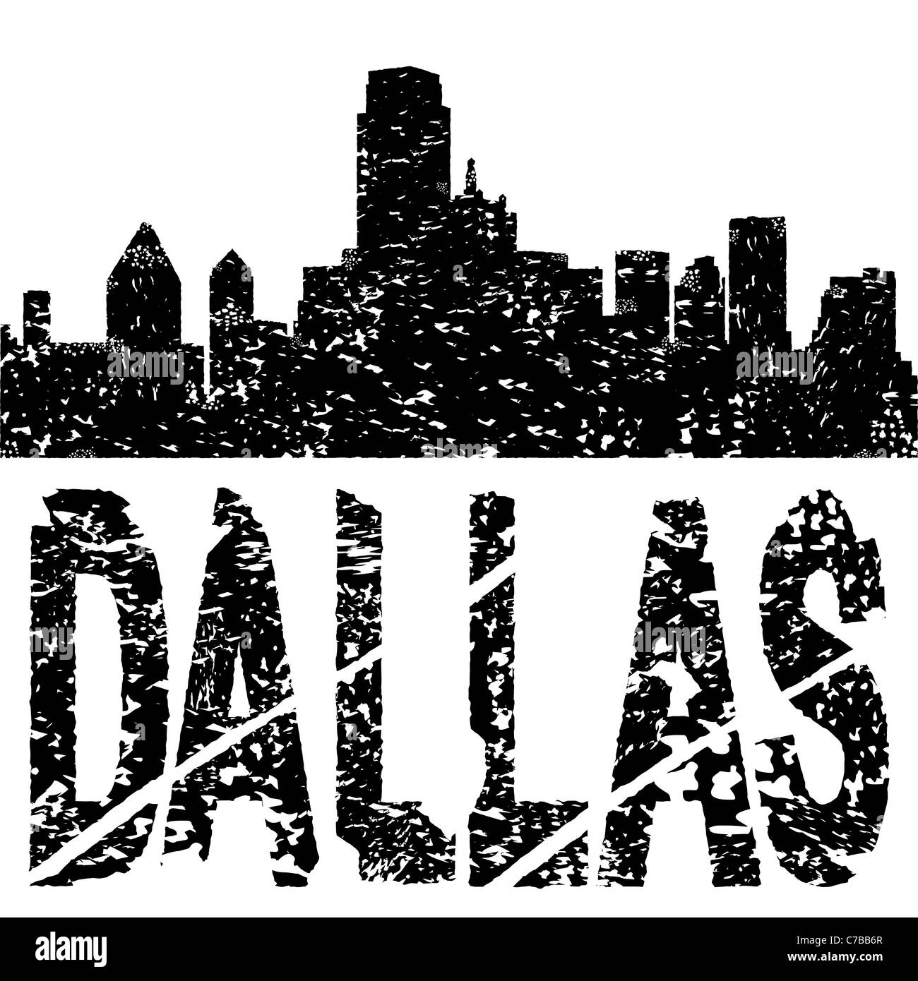 Dallas skyline Black and White Stock Photos & Images - Alamy