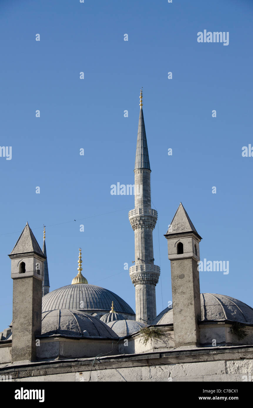 Turkey, Istanbul, Blue Mosque. Minaret and tower detail Stock Photo - Alamy