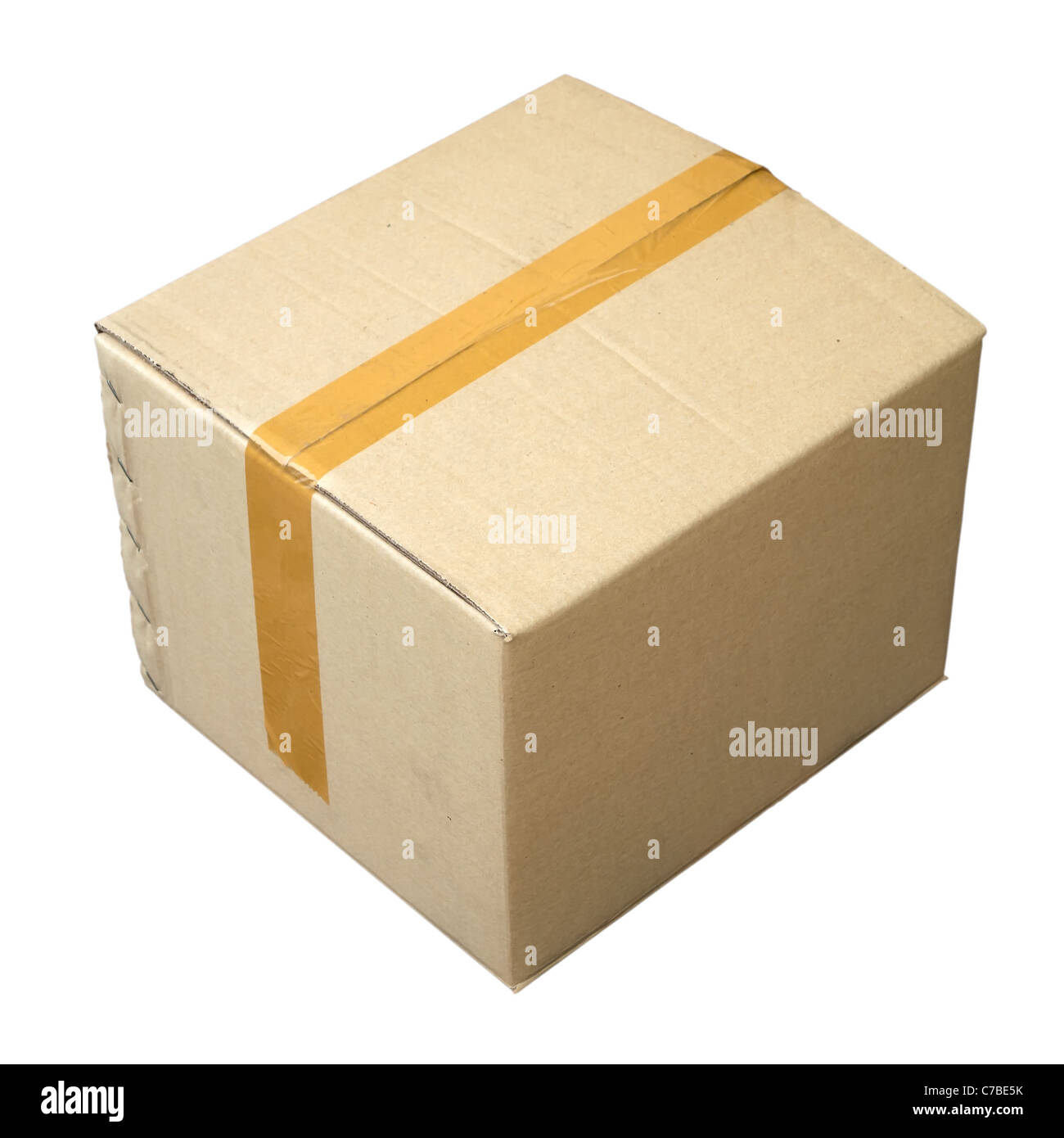 Brown cardboard boxes. For packing isolated on white background Stock ...