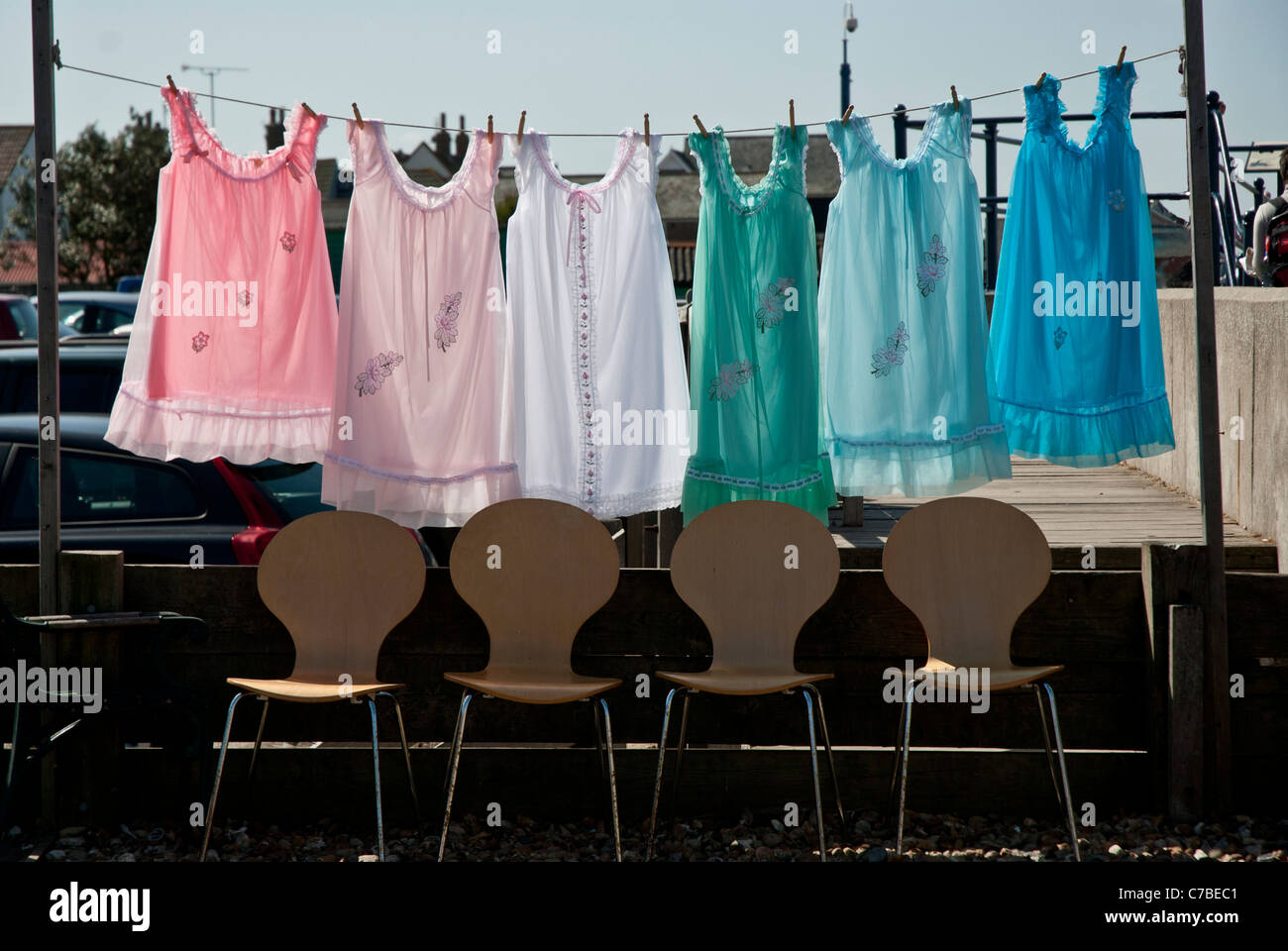 Washing line vintage hi-res stock photography and images - Alamy