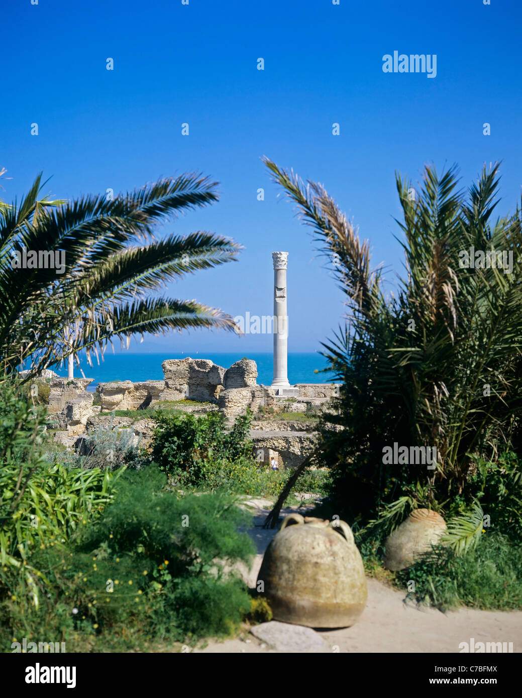 Archaeological site of Carthage, Tunisia, remains of Antonine Roman ...