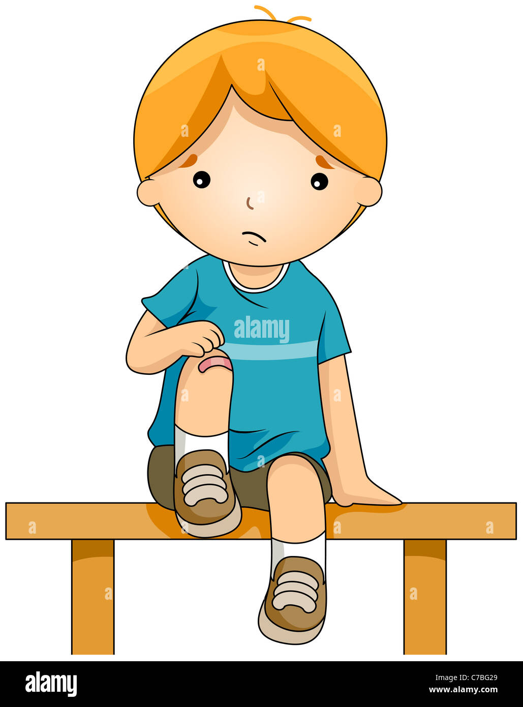 Illustration child injured hi-res stock photography and images - Alamy