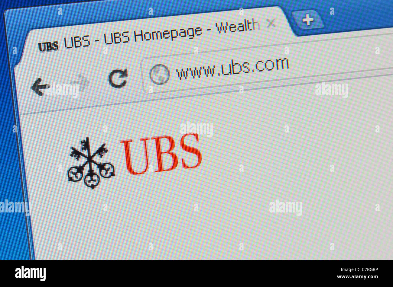 UBS.com website screenshot brand logo Stock Photo - Alamy