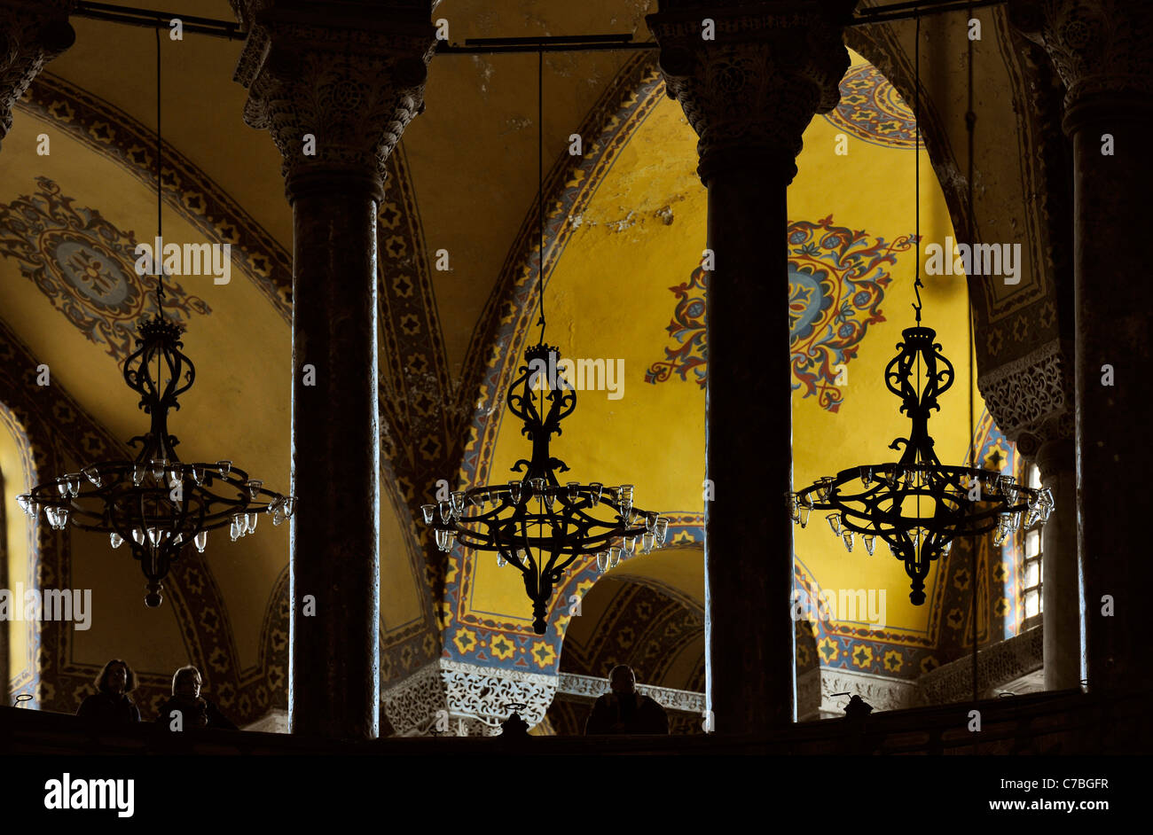 Vault inside of the Hagia Sophia, Istanbul, Turkey, Europe Stock Photo ...