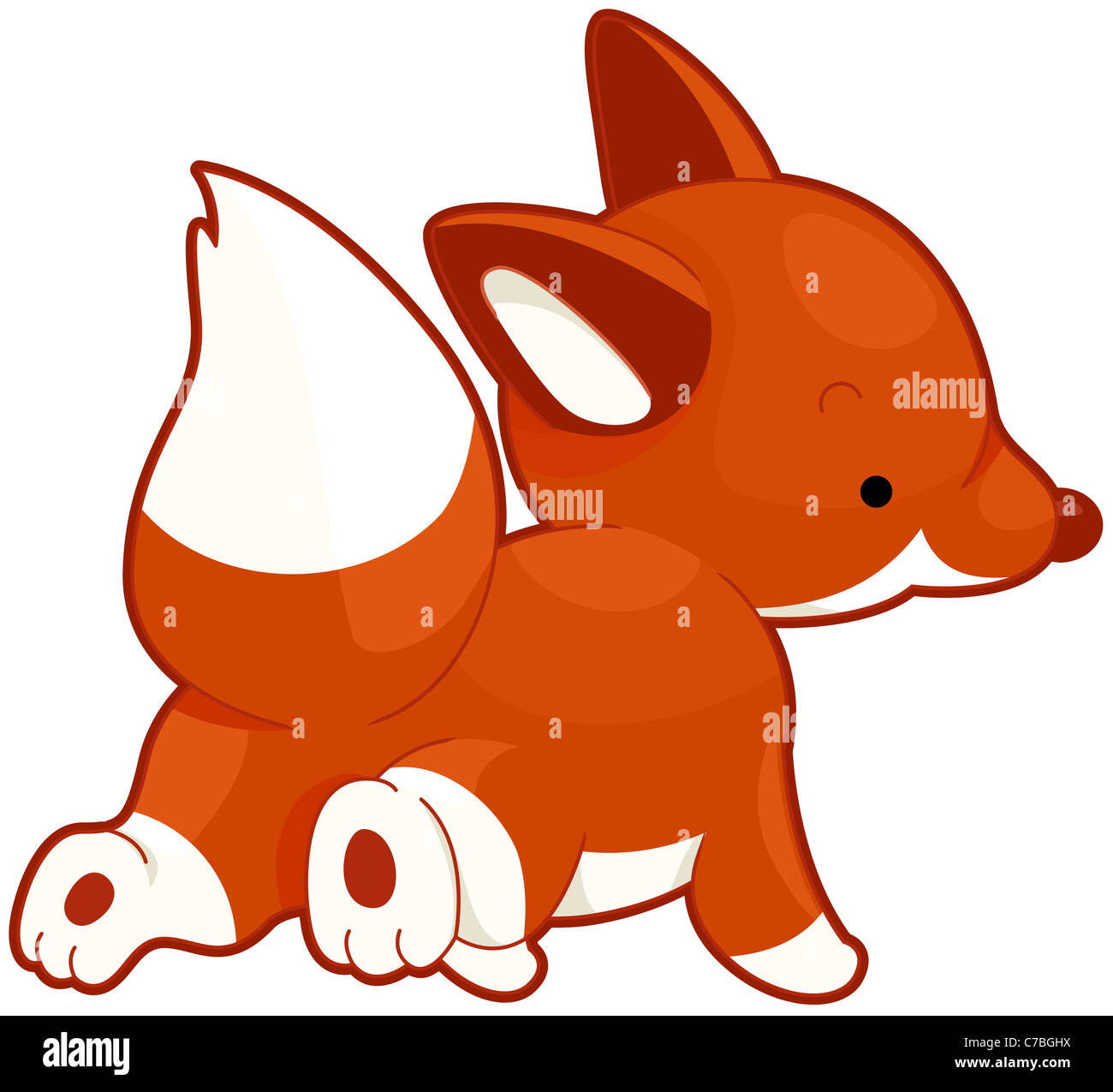Cartoon fox running hi-res stock photography and images - Alamy