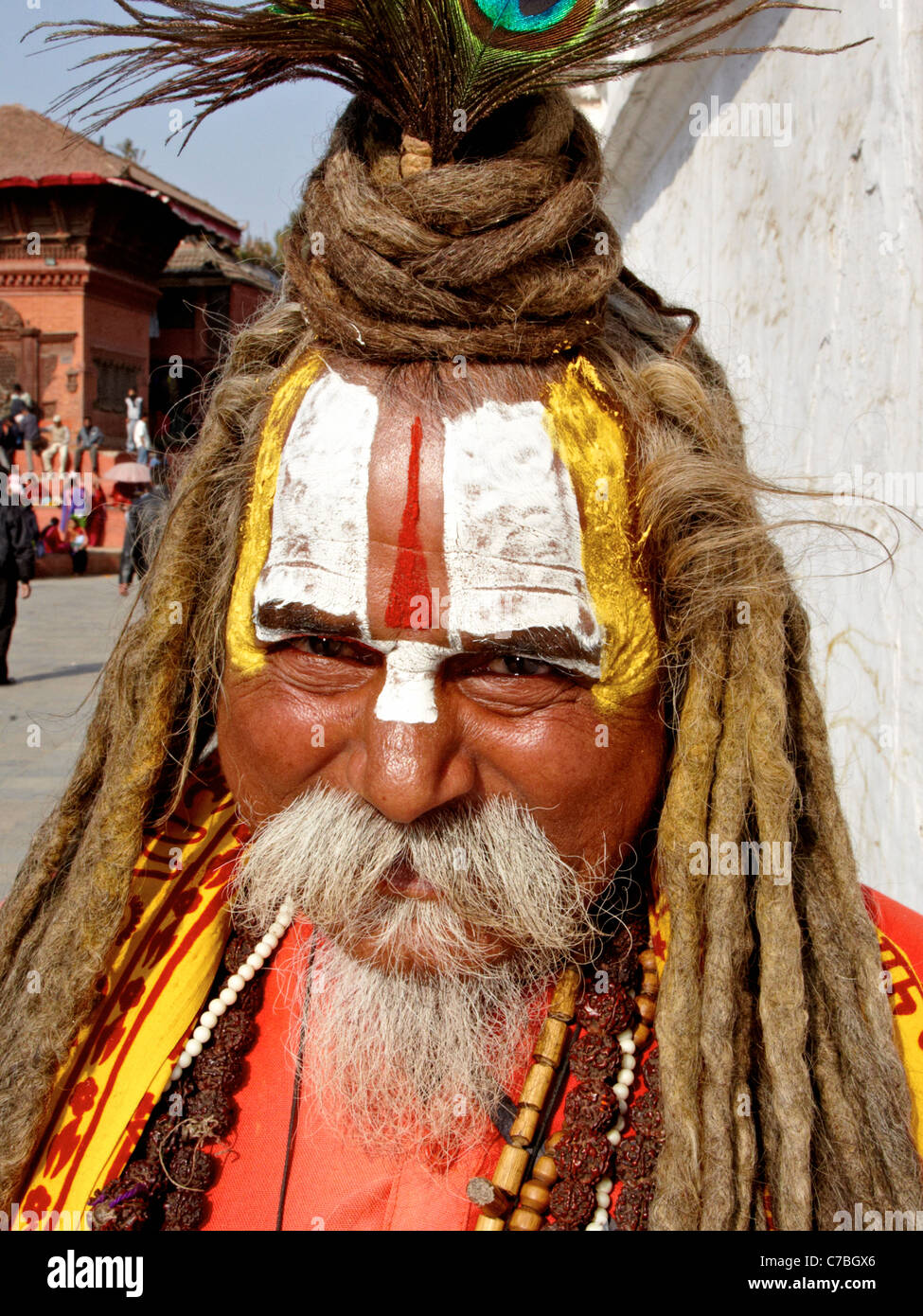 Indian Sadhu Durbar Square Kathmandu Nepal Asia Stock Photo - Alamy