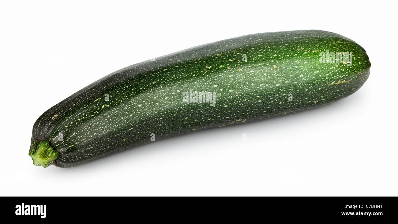 Fresh zucchini isolated on white background Stock Photo - Alamy