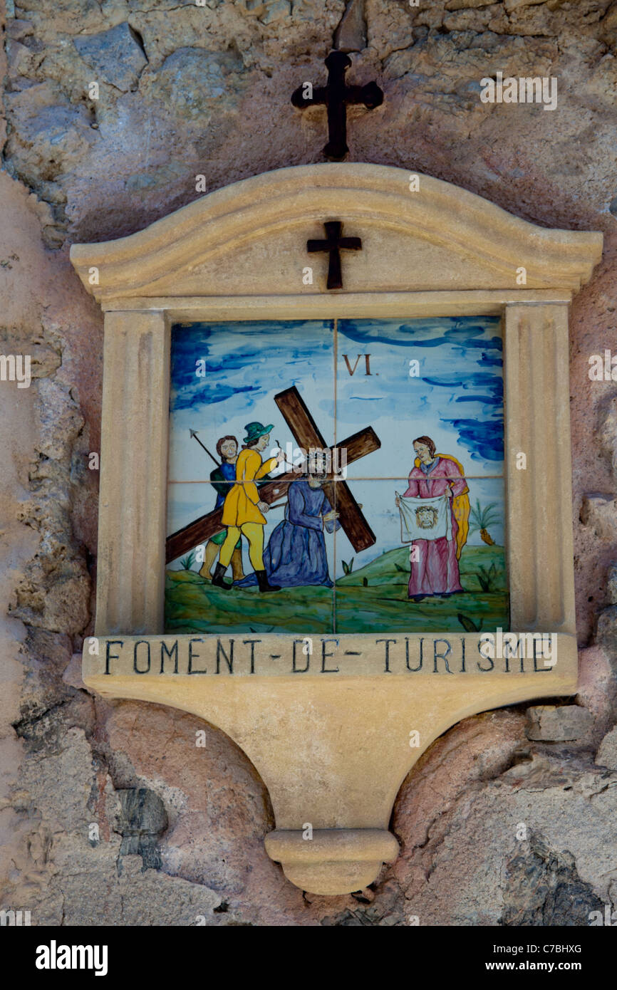 Stations of the Cross Deia Mallorca Stock Photo - Alamy