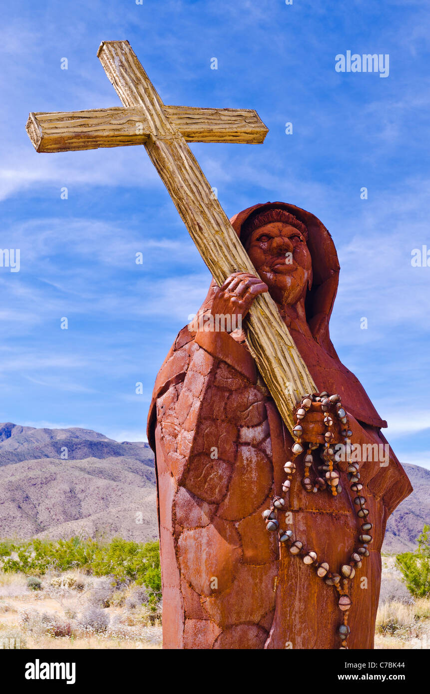 Metal sculpture of Father Francisco Garces by Ricardo Breceda at ...