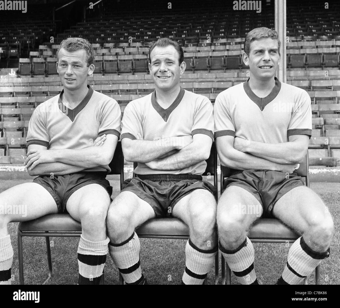 1950s footballers Black and White Stock Photos & Images - Alamy