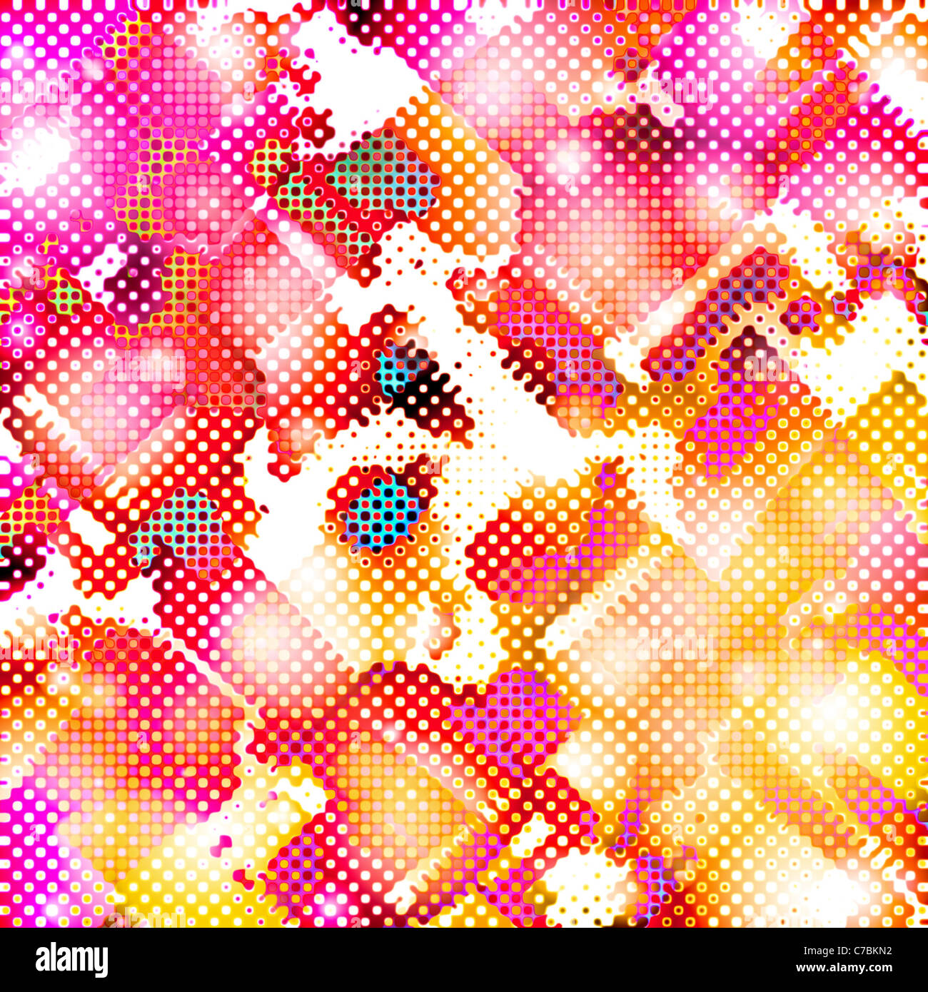 A funky texture with halftone dots and circles Stock Photo - Alamy