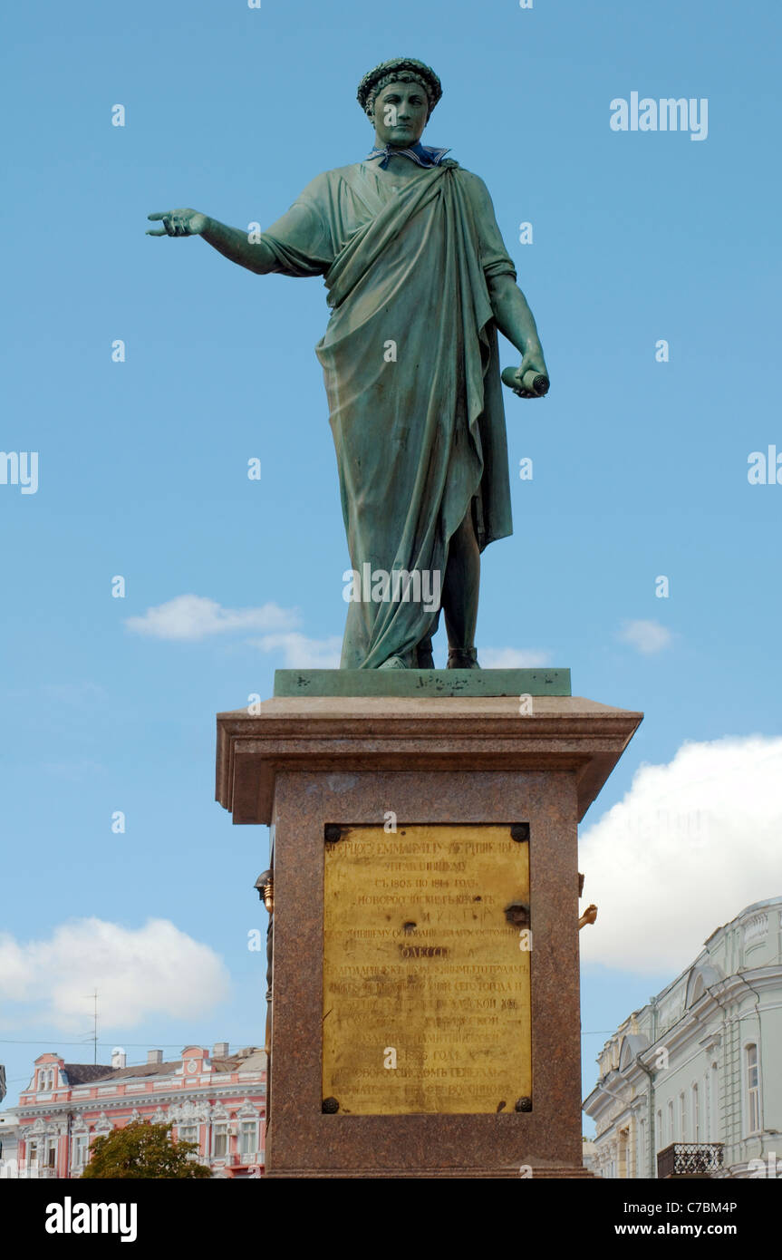 Monument of Djuk De Reshele in Odessa, Ukraine Stock Photo - Alamy