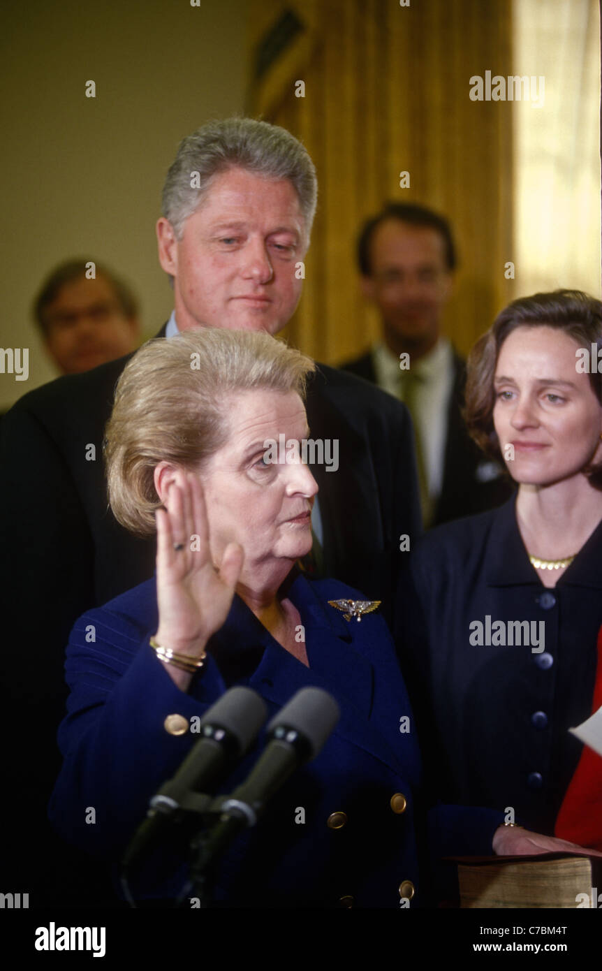 Madeleine albright bill clinton hi-res stock photography and images - Alamy