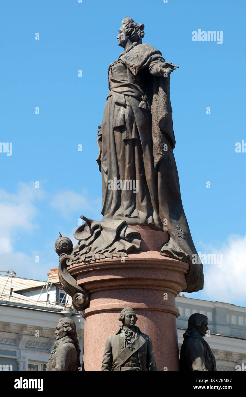 Bronze monument of Catherine the Great, empress of Russia, Odessa ...