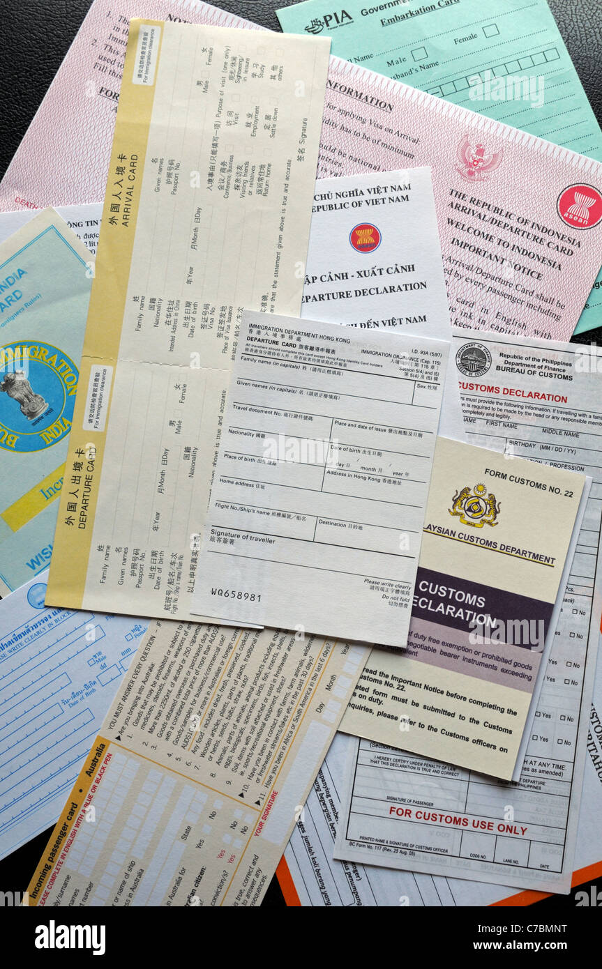 Immigration form hi-res stock photography and images - Alamy