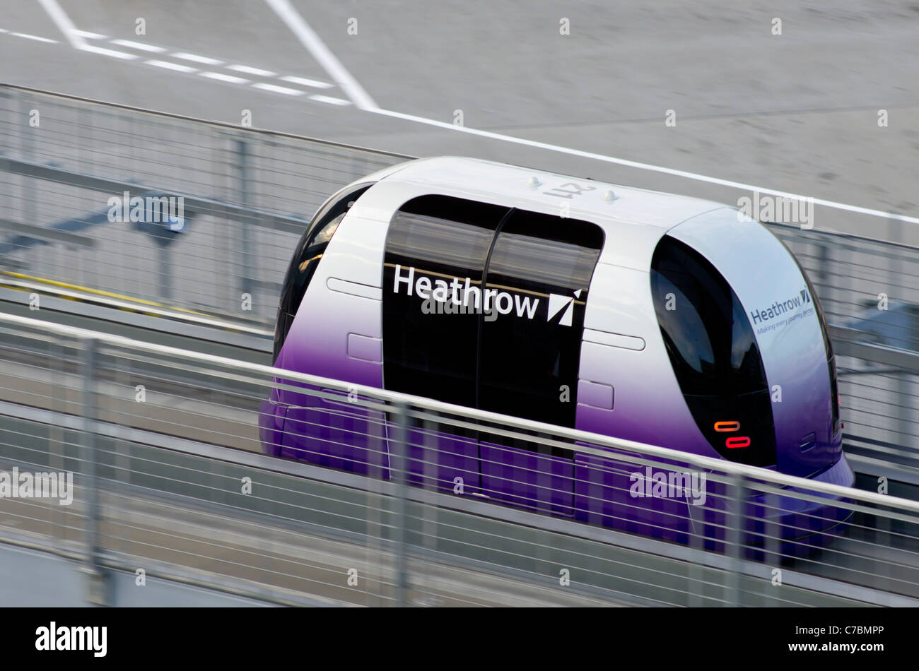 uk, england, Heathrow airport terminal 5 PRT Pod 2011 Stock Photo - Alamy